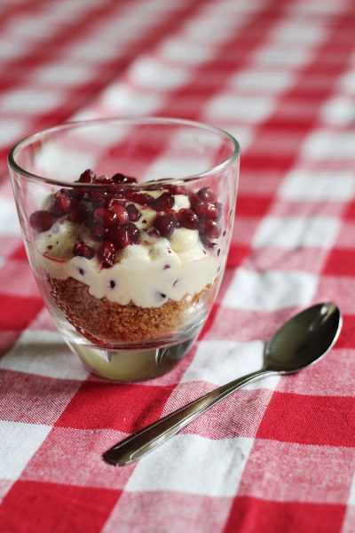 Recipe: Pomegranate Pudding - Elizabeth Dhokia