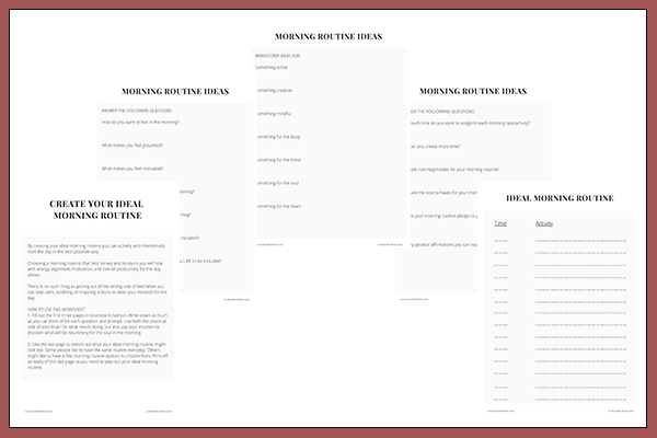 How To Create Your Ideal Morning Routine | FREE worksheet to download
